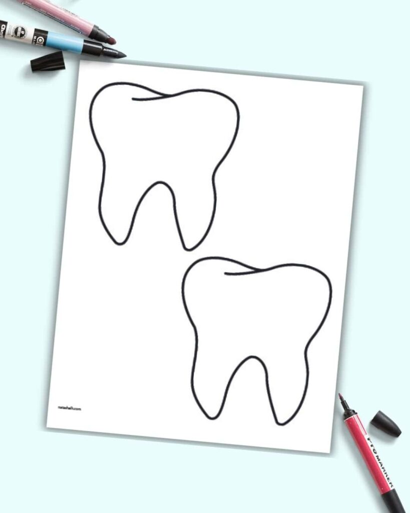 Tooth Templates Free Printable - Printable Template Hub