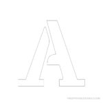 Free Printable 4 Inch Letter Stencils - Printable Template Hub
