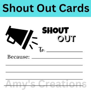Shout Out Printable Template Free - Printable Template Hub