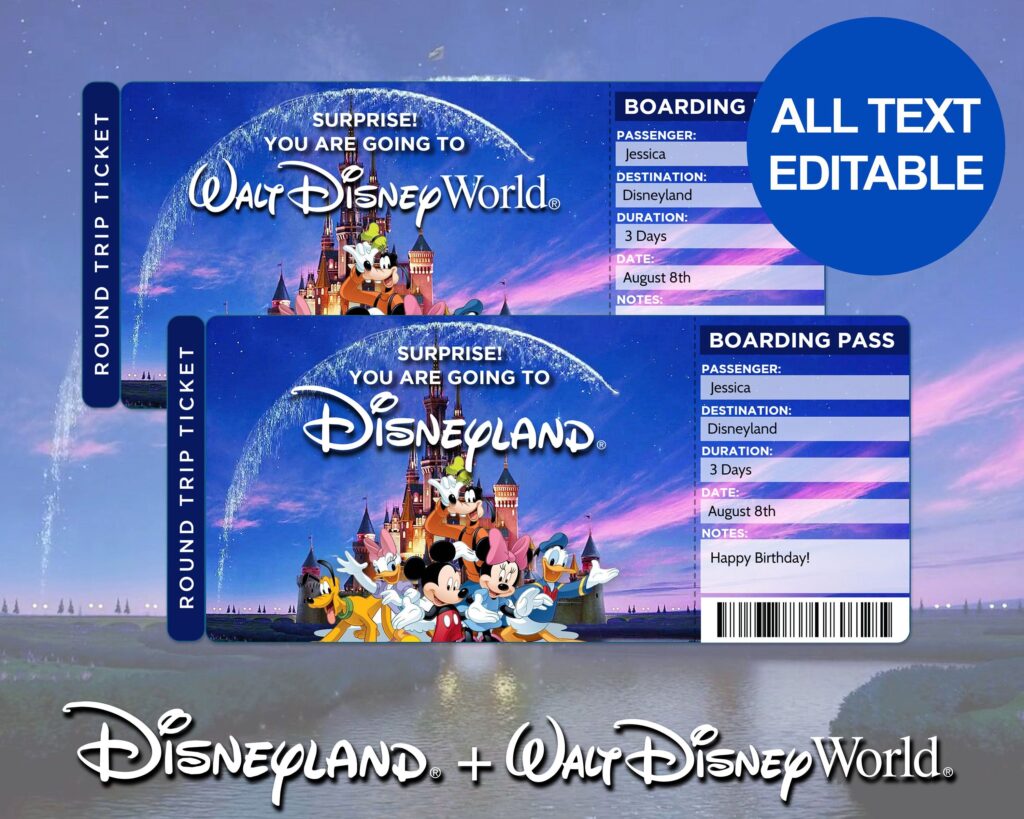 Free Printable Disney Tickets Pdf - Printable Template Hub